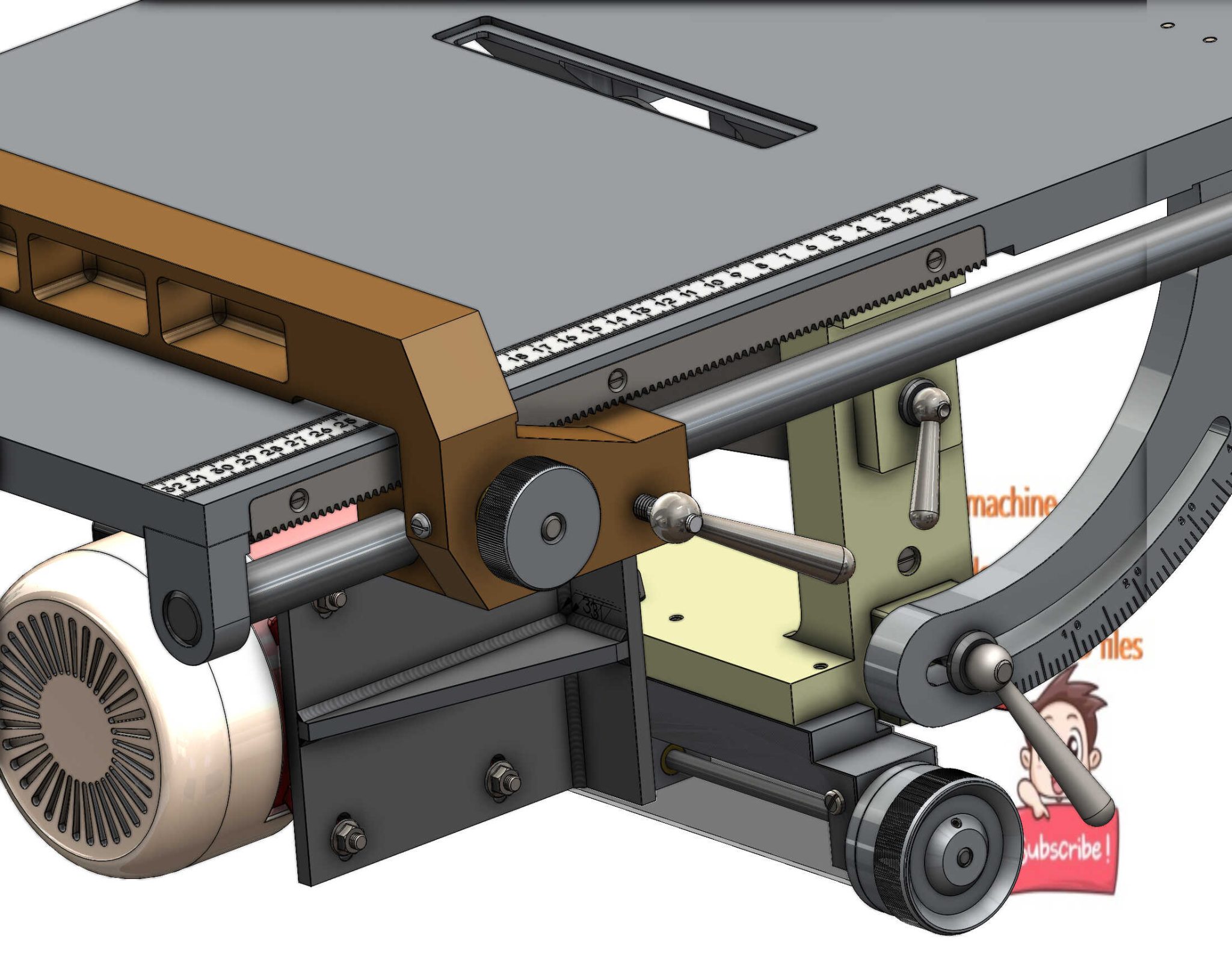 industrial 3D model electric saw - MACHINE - WORLD