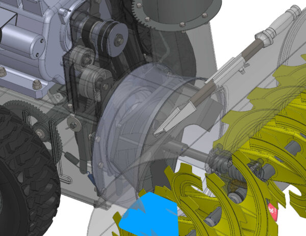 industrial 3D model snow blower - MACHINE - WORLD