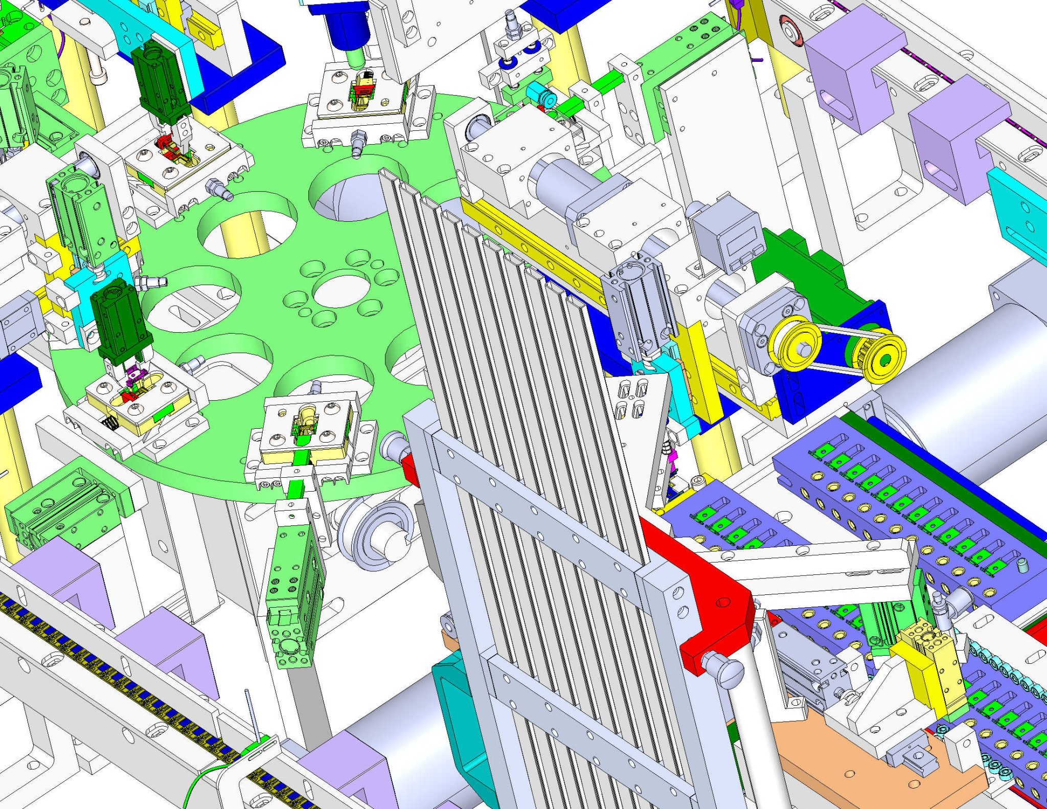industrial 3D model USB assembly machine - MACHINE - WORLD