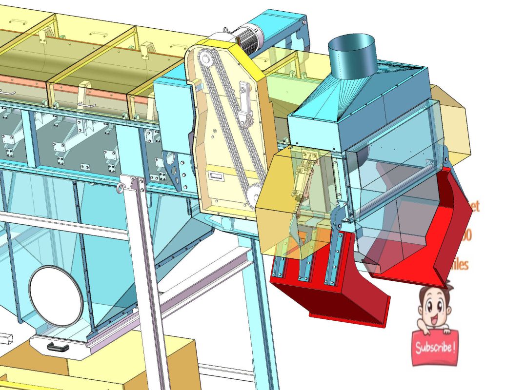 industrial 3D model Fully enclosed belt conveyor - MACHINE - WORLD