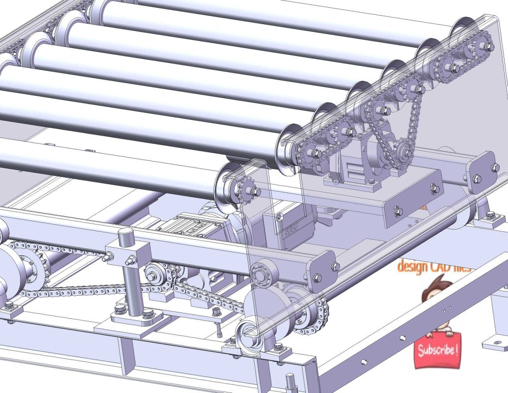 industrial 3D model Lift transfer conveyor - MACHINE - WORLD