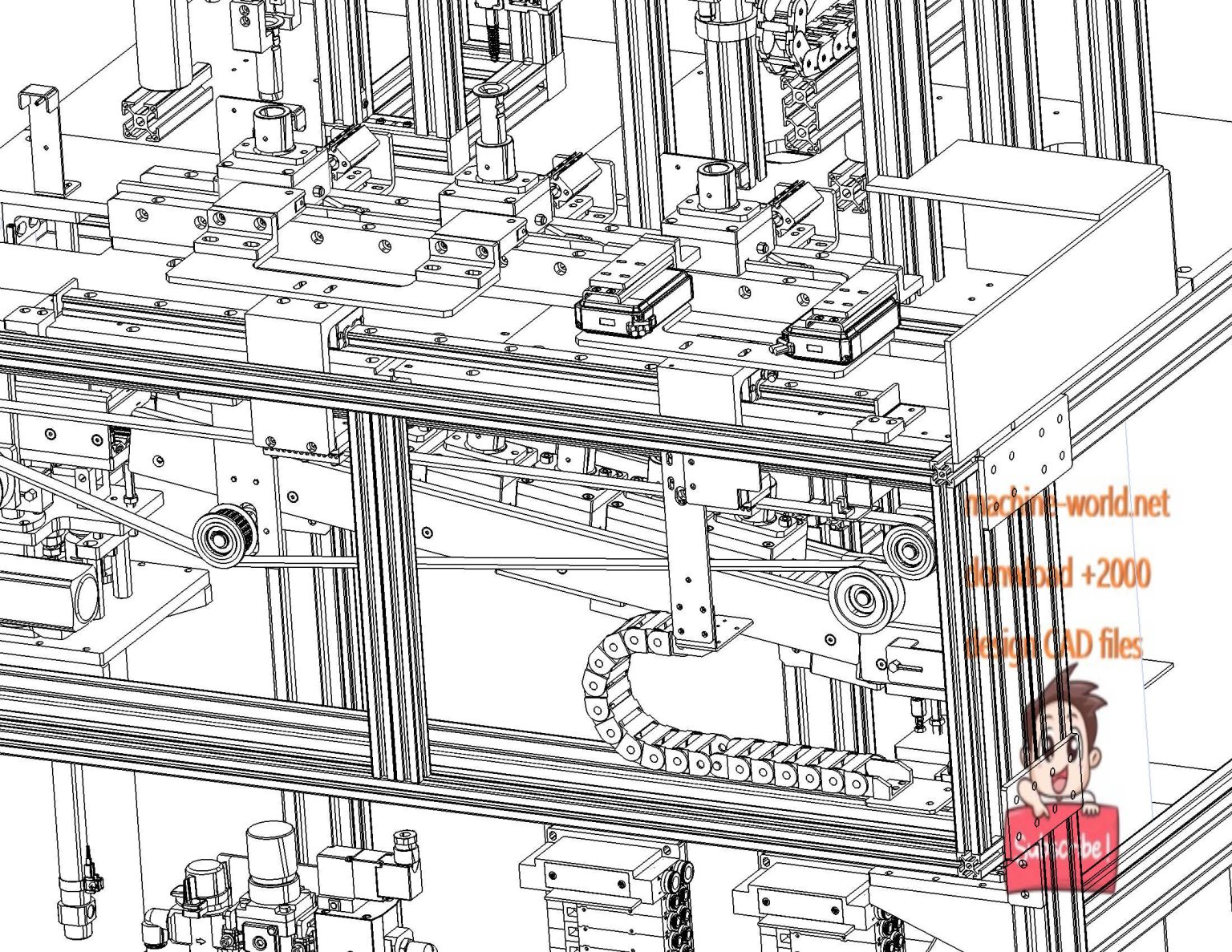 industrial 3D model marking machine - MACHINE - WORLD