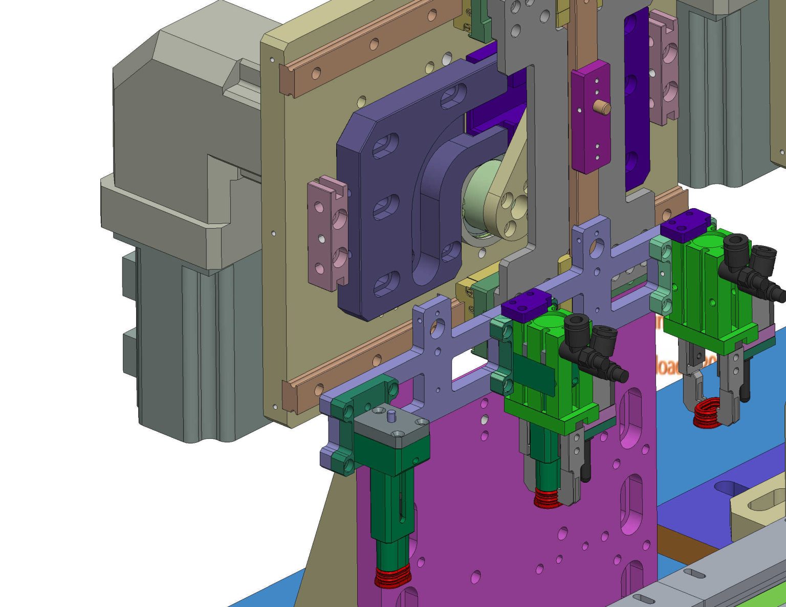 industrial 3D model picks up products mechanism - MACHINE - WORLD