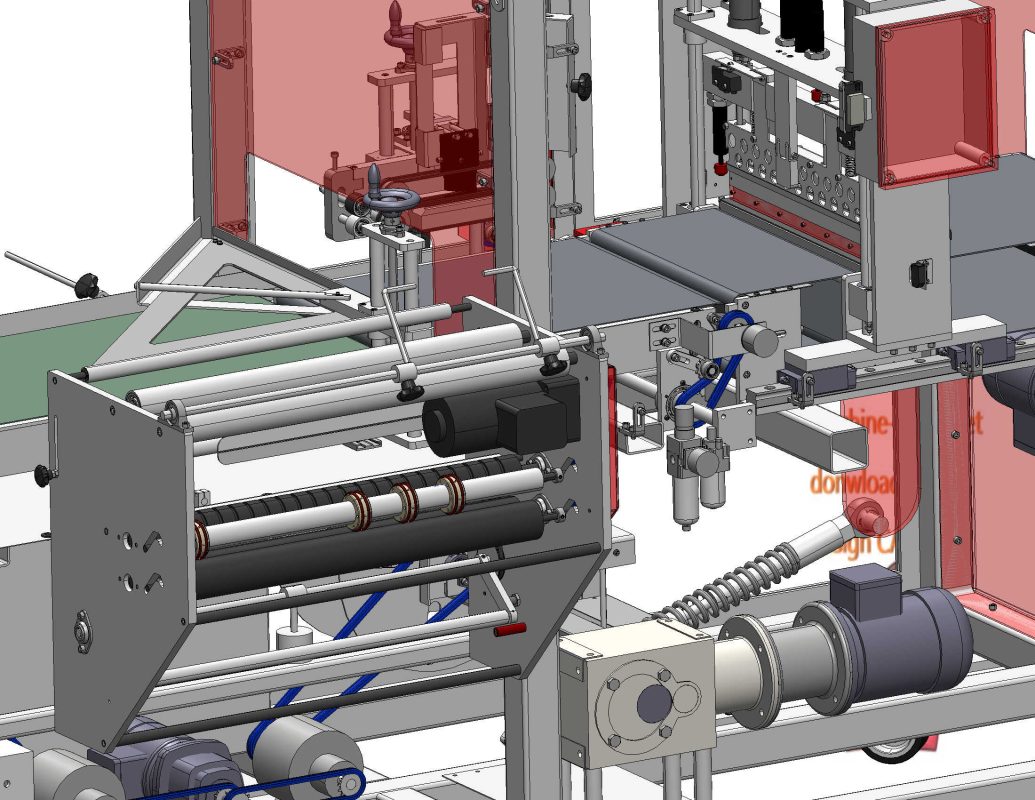 industrial 3D model shrink wrapping machine - MACHINE - WORLD