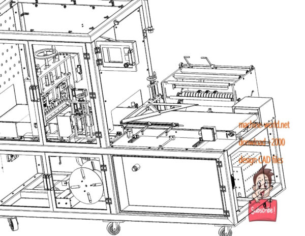 industrial 3D model shrink wrapping machine - MACHINE - WORLD