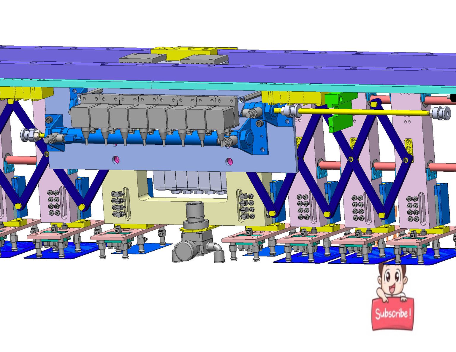 industrial 3D model Variable step mechanism - MACHINE - WORLD