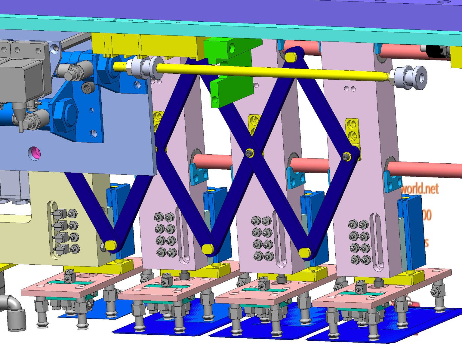 industrial 3D model Variable step mechanism - MACHINE - WORLD