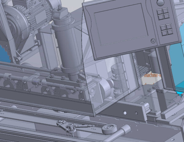 industrial 3D model Wood cutting machine - MACHINE - WORLD